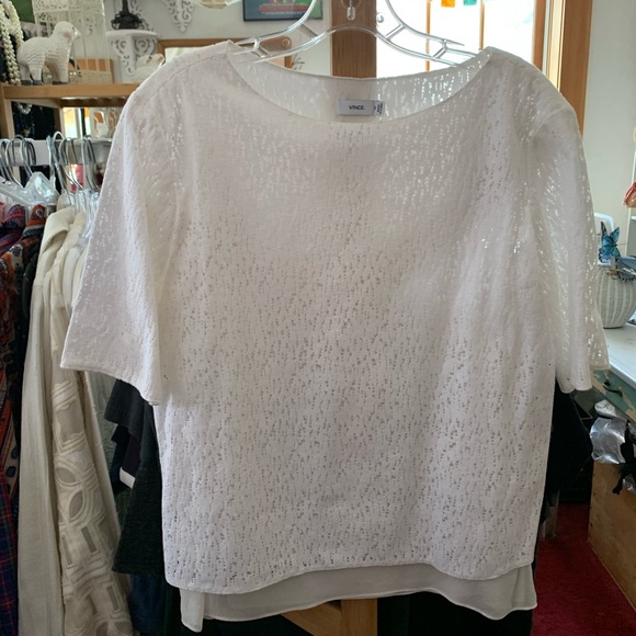 Vince | Tops | Girly Lace Top | Poshmark